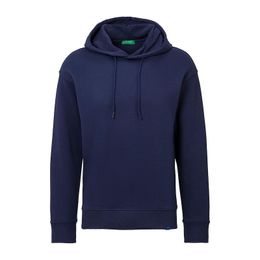 United Colors Of Benetton Kapuzensweatshirt, mit Kordel marine L L Kapuzensweatshirt von Benetton
