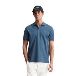 Marc O'Polo MARC O'POLO Poloshirt mit kleiner Label-Stickerei storm L L Lässiger casual Stil, perfekt für Freizeit oder Büro