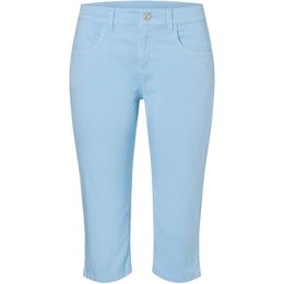 MAC Caprihose »Capri-Summer-Clean« Sommerhose Kniebedeckend mit kleinem Schlitz am Saum dusk blue 40 - Länge 19 Länge 19 40 Capri-Summer-Clean von MAC