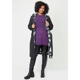 ADIA Parka mit Kapuze mit Multicolor Innen-Design black mult 48 48 Winterjacke von AIDA