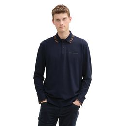 Tom Tailor Langarm-Poloshirt mit Stretchanteil sky captain blue S S Poloshirt von Tom Tailor