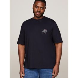 Tommy Hilfiger Big & Tall TOMMY HILFIGER BIG & TALL T-Shirt »BT-HILFIGER STACK TEE-B«, kontrastfarbener Print, Große Größen Desert Sky XXL XXL Rundhalsshirt von Tommy...