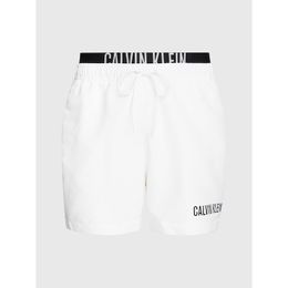 Calvin Klein Swimwear Badeshorts »MEDIUM DOUBLE WB«, mit doppeltem Bund Classic White S (48) - N-Gr N-Gr S (48) Badeshorts von CALVIN KLEIN