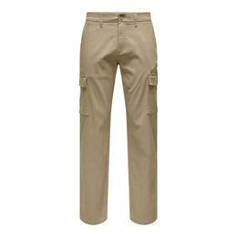 Only & Sons ONLY & SONS Cargohose »ONSEDGE-ED CARGO LOOSE PANT« Chinchilla 33 - Länge 34 Länge 34 33 Mit praktischen Taschen