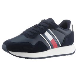 Tommy Jeans Sneaker »TJM MODERN RUNNER«, Freizeitschuh, Halbschuh, Schnürschuh mit seitlicher Logoflagge dunkelblau 45 45 Cooler Running Sneaker...