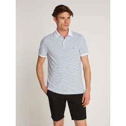 Tommy Hilfiger Poloshirt »PERFORMANCE PIQUE REG POLO« mit Streifenmuster White / Desert Sky L L Poloshirt von Tommy Hilfiger