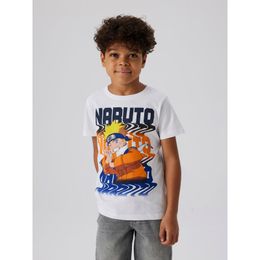 name it T-Shirt »NKMFUKAS NARUTO SS TOP SKY« mit großem Naruto-Frontdruck Bright White (blank) 134 (140) 134 (140) Shirt von name it für Jungen