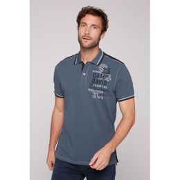CAMP DAVID Poloshirt mit Label-Applikationen frozen navy XXL XXL Poloshirt von CAMP DAVID