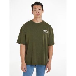 Tommy Jeans T-Shirt »TJM REG WASHED ESSENTIAL TJ TEE« mit Rückenprint drab olive green XXL XXL Print-Shirt von Tommy Jeans