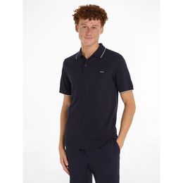 Calvin Klein Poloshirt »STRETCH PIQUE TIPPING POLO« mit Streifendetail am Kragen Night Sky M M Poloshirt von Calvin Klein Menswear