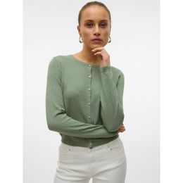 Véro Moda VERO MODA Strickjacke »VMCARE STRUCTURE LS BUTTON CARDIGAN« Hedge Green S S Gestrickter Cardigan von Vero Moda