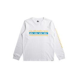 Quiksilver Langarmshirt »Omni Check Turn« White 14 14 Material: Rippstrick-Material aus Baumwolle...