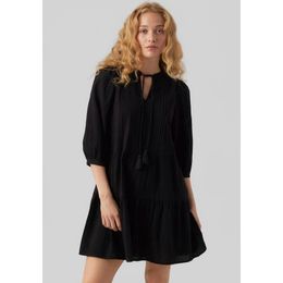Véro Moda VERO MODA Tunikakleid »VMPRETTY 3/4 TUNIC NOOS« Sommerkleid Black S - N-Gr N-Gr S Luftiges Tragegefühl dank 100% Baumwolle und leichtem Webstoff