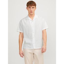 Jack & Jones JACK & JONES Kurzarmhemd »JJESUMMER RESORT LINEN BLEND SHIRT SS SN« white XS - N-Gr N-Gr XS Kurzarmhemd von Jack & Jones