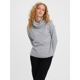 Véro Moda VERO MODA Rollkragenpullover »VMDOFFY LS COWLNECK BLOUSE GA NOOS« Light Grey Melange XXL XXL Pullover von Vero Moda