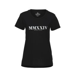 Herrlicher T-Shirt &raquo;Kendall&laquo; black M M Print-Shirt von Herrlicher
