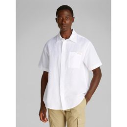 Calvin Klein Jeans Kurzarmhemd »LINEN COTTON S/S SHIRT« mit Brusttasche Bright White 3XL - N-Gr N-Gr 3XL Kurzarmhemd von CALVIN KLEIN