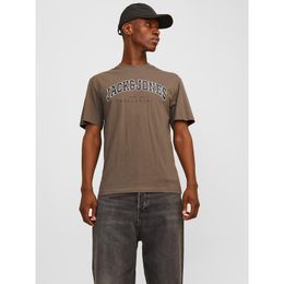 Jack & Jones JACK & JONES Rundhalsshirt &raquo;JJECALEB VARSITY TEE SS O-NECK NOOS&laquo; Canteen L L Kurzarm, perfekt f&uuml;r w&auml;rmere Tage oder als Layering-Basis