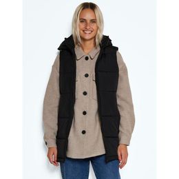 Noisy may Steppweste »NMAURORA HOOD VEST NOOS« Black Detail:BLACK XL XL Modische Pufferweste von Noisy may