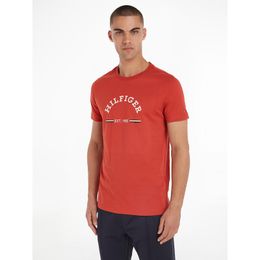 Tommy Hilfiger T-Shirt »RWB ARCH GS TEE« Terra Red XL XL Rundhalsshirt von Tommy Hilfiger Menswear