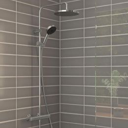 Hansgrohe LivaFine Aufputz-Duschsystem mit Thermostat, 26076000,