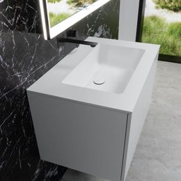 neoro n50 ultraflacher M&ouml;belwaschtisch B: 80,5 T: 51,5 cm, BN0095WM,