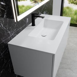 neoro n50 ultraflacher M&ouml;belwaschtisch B: 100,5 T: 51,5 cm, BN0096WM,
