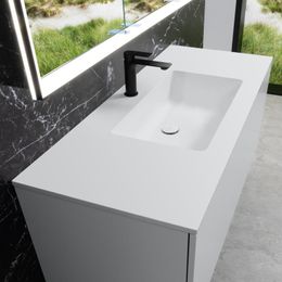 neoro n50 ultraflacher M&ouml;belwaschtisch B: 120,5 T: 51,5 cm, BN0100WM,