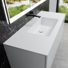 neoro n50 ultraflacher M&ouml;belwaschtisch B: 120,5 T: 51,5 cm, BN0101WM,