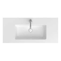 neoro n50T46 edge ultraflacher M&ouml;belwaschtisch B: 100,5 T: 46 cm, BN0056WH,