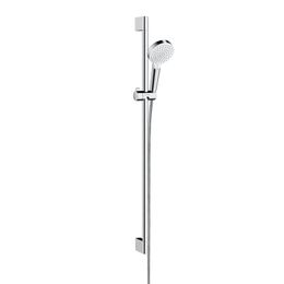 Hansgrohe Crometta Brausegarnitur mit Stange, 2 Strahlarten, 26536400,