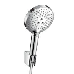 Hansgrohe Raindance Select S Brausegarnitur mit Halter, 3 Strahlarten, 26721000,