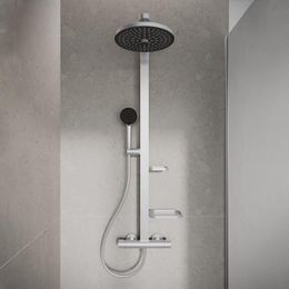 Ideal Standard Alu+ Aufputz-Duschsystem mit Thermostat, BD583SI,