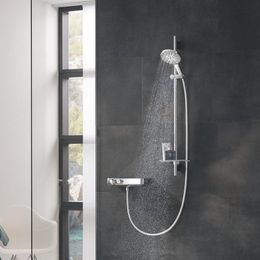 Grohe Rainshower SmartActive Brausegarnitur mit Stange und Ablage, 3 Strahlarten, 26594000,