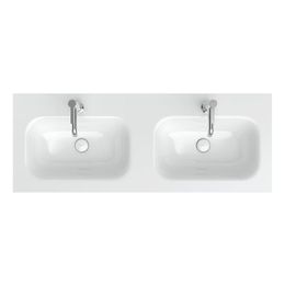 neoro n50T46 soft ultraflacher Doppel-M&ouml;belwaschtisch B: 120,5 T: 46 cm, BN0061WH,