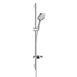 Hansgrohe Raindance Select S Brausegarnitur mit Stange und Ablage, 3 Strahlarten, 26633000,