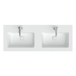 neoro n50T46 edge ultraflacher Doppel-M&ouml;belwaschtisch B: 120,5 T: 46 cm, BN0057WM,