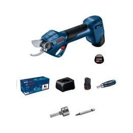 Bosch Akku-Gartenschere GGP 12V-25 Professional, 12Volt blau/schwarz, 2x Li-Ionen Akku 3,0Ah