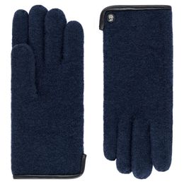 Roeckl Strickhandschuhe 'FELTED WOOL' Damen Gr&ouml;&szlig;e S blau / navy / nachtblau / royalblau / dunkelblau / blaumeliert