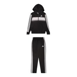 adidas Sportswear Trainingsanzug Jungen Gr&ouml;&szlig;e 128 grau / hellgrau / schwarz / wei&szlig;