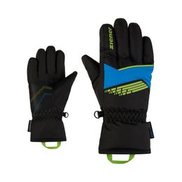 Skihandschuhe Ziener "LAVIVI-Z AS glove junior", Kinder, Gr. 5, schwarz, Obermaterial: 100% Polyester; Innenhand: 100% Polyester; Futter: 100% Polyester; Wattierung: 100% Polyester, Handschuhe