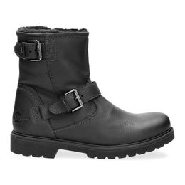 Winterstiefelette Panama Jack "Faust", Herren, Gr. 44, schwarz, Nappaleder, Schuhe Winterstiefelette, mit Logopr&auml;gung an der Ferse