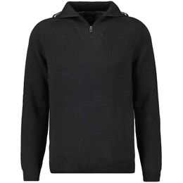Troyer Ragman, Herren, Gr. 56, grau (anthrazit), 100% Baumwolle, hoch geschlossener Ausschnitt, Pullover Troyer