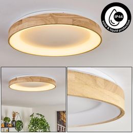 hofstein Lockeby Deckenleuchte LED Naturfarben, Wei&szlig;, 1-flammig