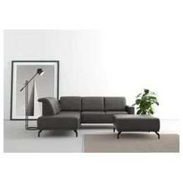Sit & More Ecksofa SIT & MORE "Bailando L-Form", grau (anthrazit), B:249cm H:84cm T:205cm, Sofas, wahlweise mit Kopfteilverstellung und Vorziehsitz, motorisch