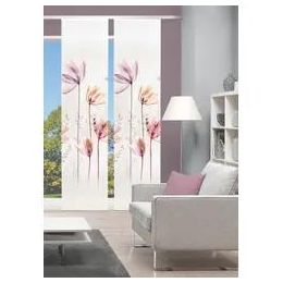 Schiebegardine Vision S "KUKAT", lila (flieder, natur), B:60cm H:260cm, Polyester, Gardinen, DIGITALDRUCK