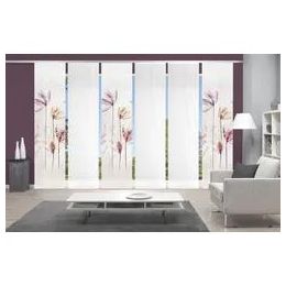 Schiebegardine Vision S "KUKAT", lila (flieder, natur), B:60cm H:260cm, Polyester, Gardinen, DIGITALDRUCK