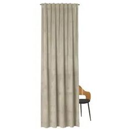 Vorhang Musterring "Velvet" Gr. 1, bunt (beige, grau, hellbraun), B:130cm H:250cm, Polyester, Gardinen, Musterring JustB