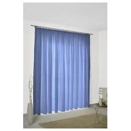 Vorhang WIRTH "SUNBONE" Gr. 3, blau, B:132cm H:225cm, Polyester, Gardinen