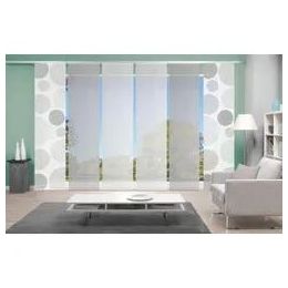 Schiebegardine Vision S "6ER SET BORDEN" Gr. 1, grau, B:60cm H:260cm, Polyester, Gardinen, HxB: 260x60, Schiebevorhang 6er Set Digitaldruck